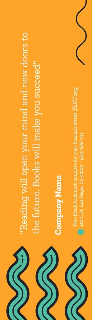 Free bookmark templates online