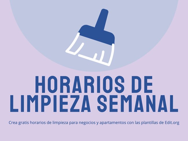 Diseña un Plan de Limpieza Semanal para imprimir