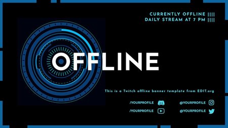 Editable Twitch banner designs online