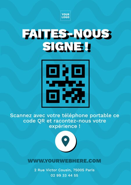 Panneaux pour placer vos codes QR