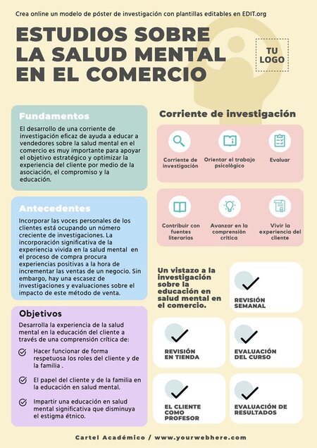 Plantillas de Poster Académico para editar gratis
