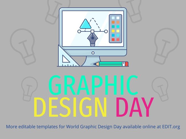 Customize World Graphic Design Day templates