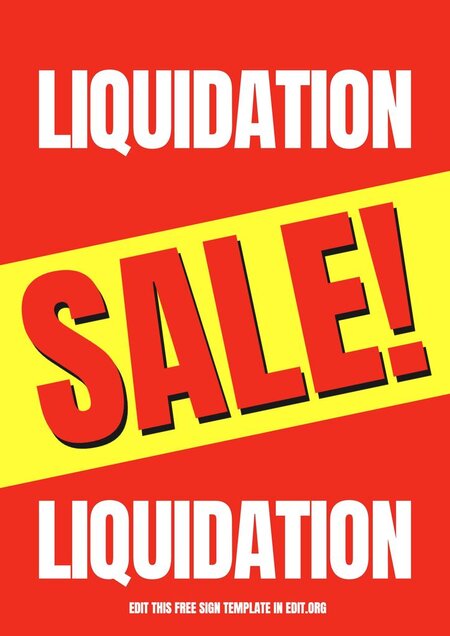 Closing and liquidation signs for your business