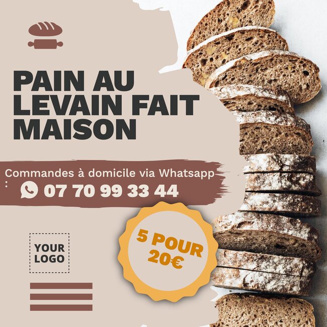Modèles d'affiches de pain imprimables