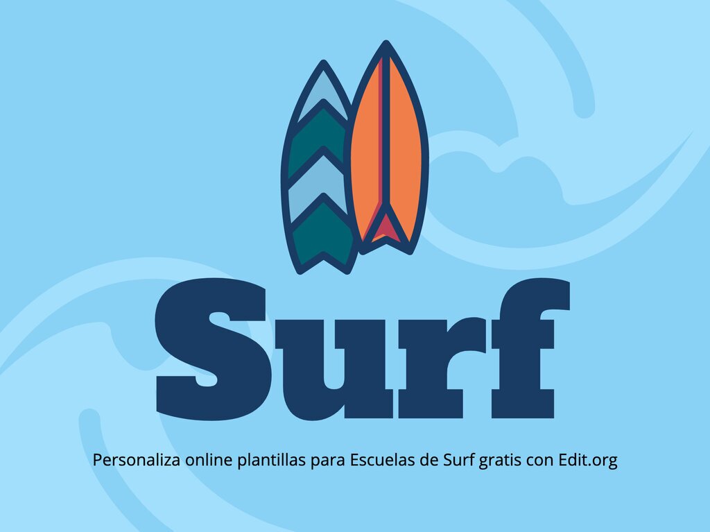 Crea flyers de Surf con plantillas editables