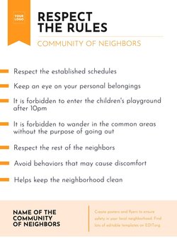 Printable signs for Neighborhoods