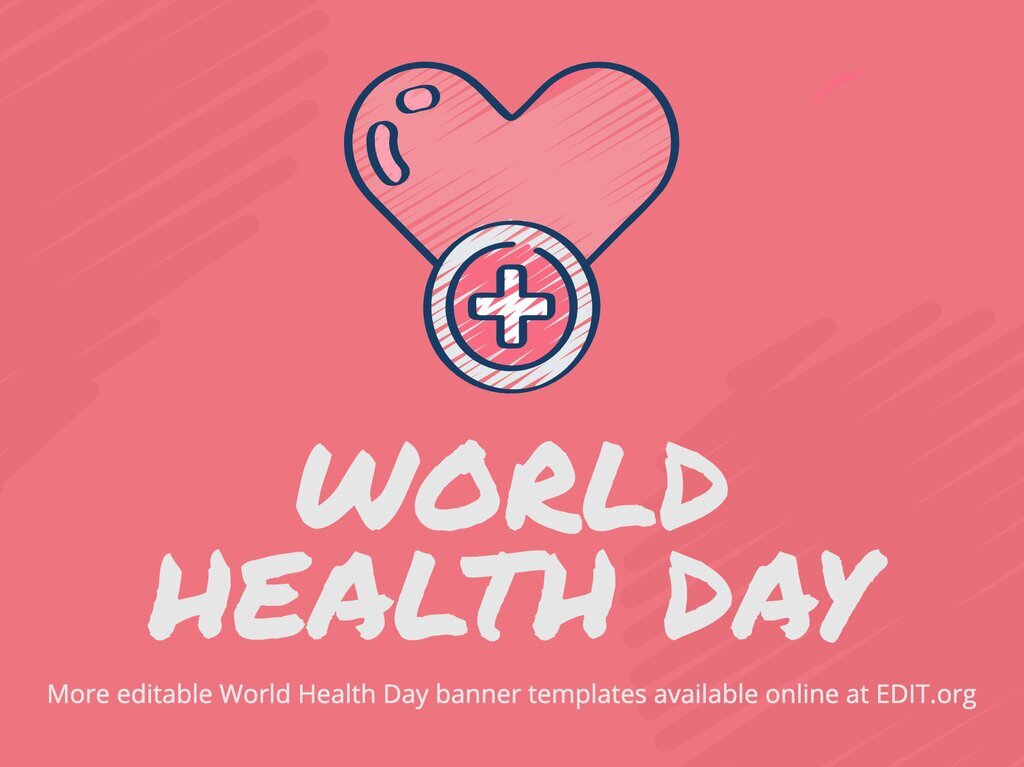Editable World Health Day poster templates