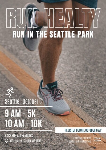 Running Race Flyer Designs