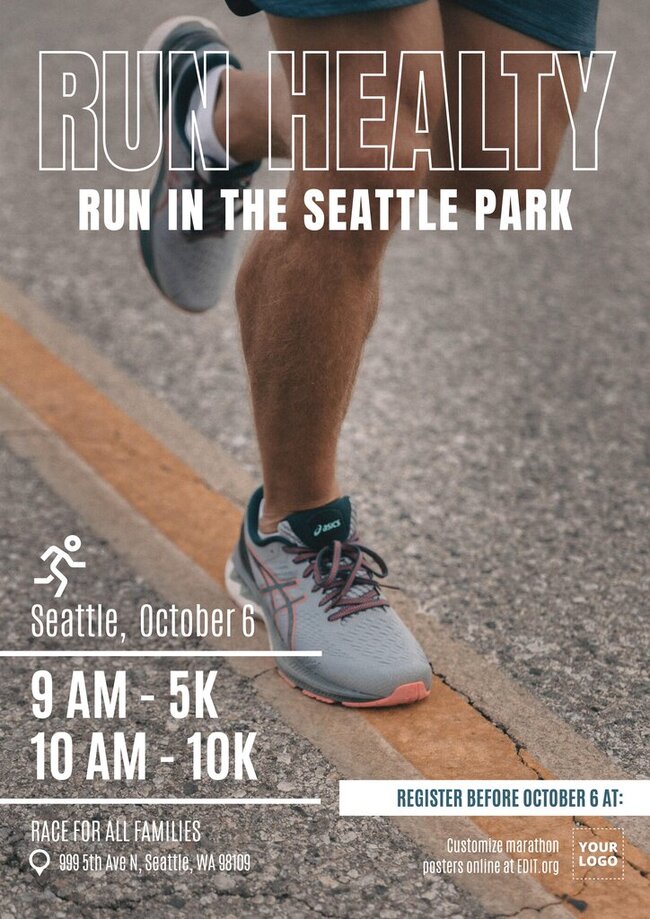 Running Race Flyer Designs