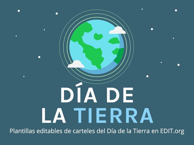 Diseña gratis carteles del Día de la Tierra