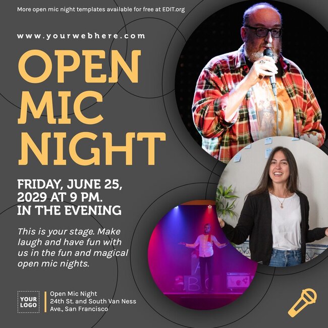 Free Open Mic Night Flyer Templates