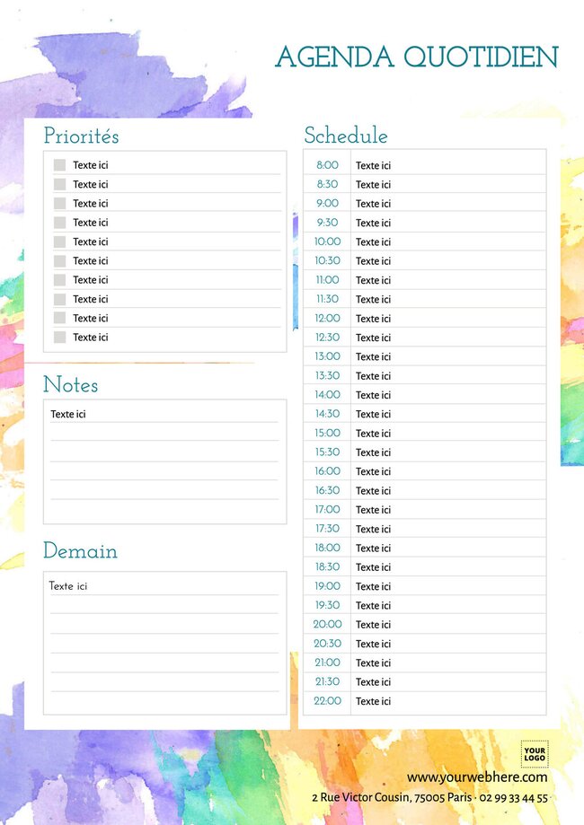 Modèles de checklists éditables en ligne