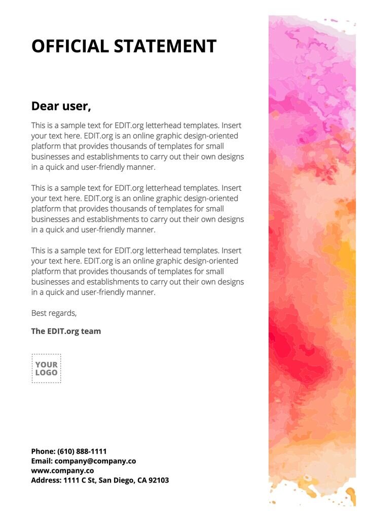 7 Stunning Logo Inspired Letterhead Examples For 2023