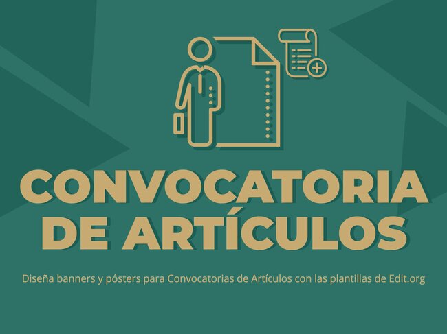 Pósters de Convocatoria de Artículos para editar