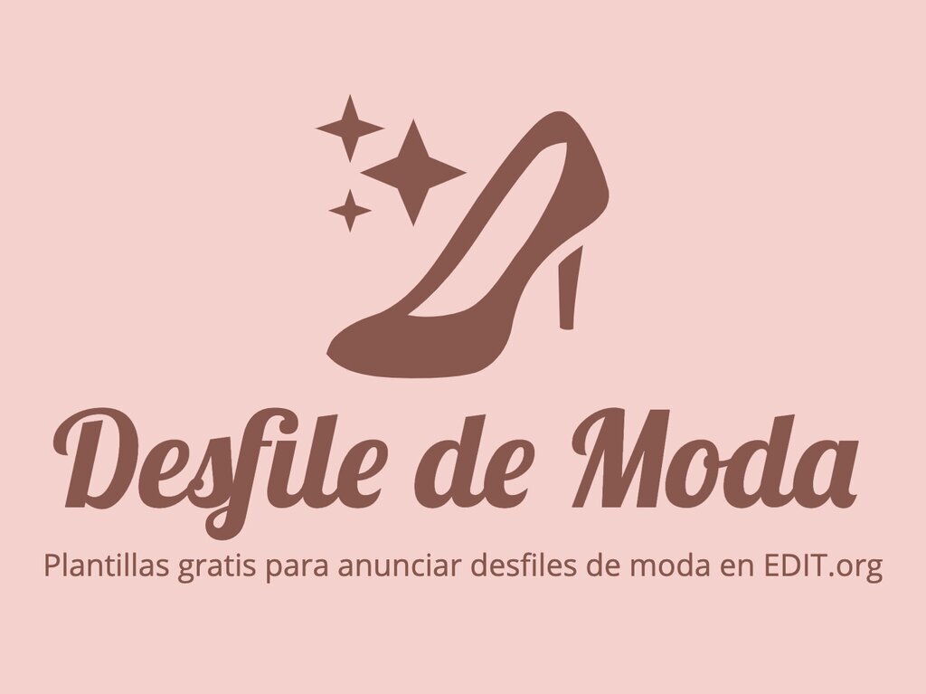Flyers para Desfiles de Moda editables gratis
