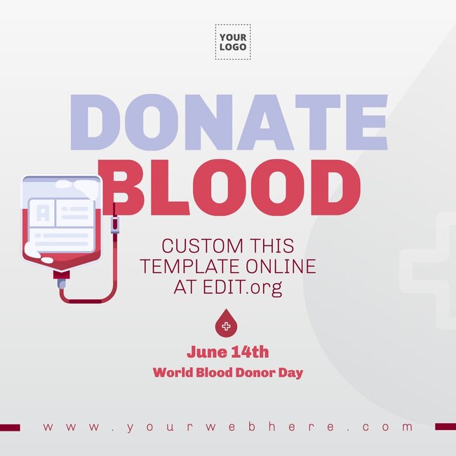 Blood Donation Campaign Poster Templates