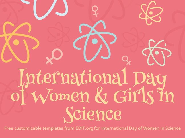 Posters for International Day of Women and Girls in Science