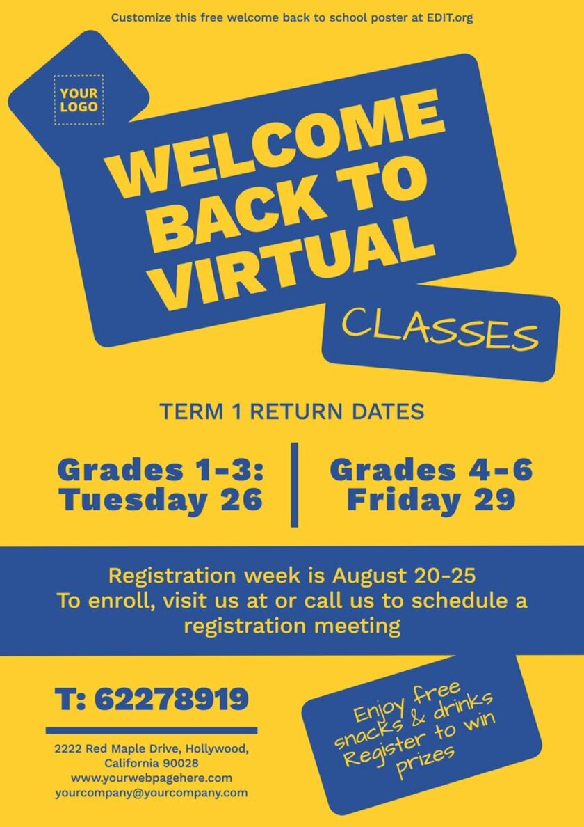 Welcome Back Poster Ideas