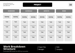 Work Breakdown Structure free Templates (WBS)