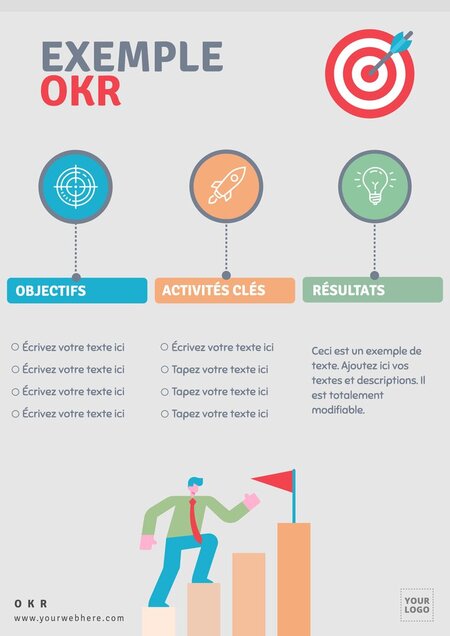 Personnaliser un modèle de la méthode OKR en ligne
