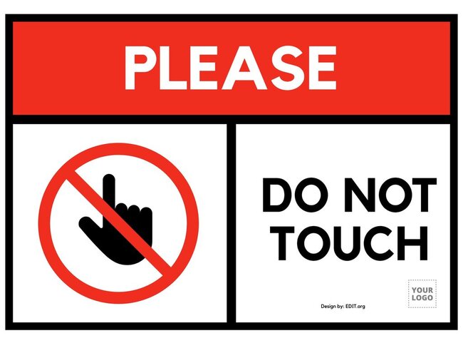 Prohibition and restriction signs to edit and print