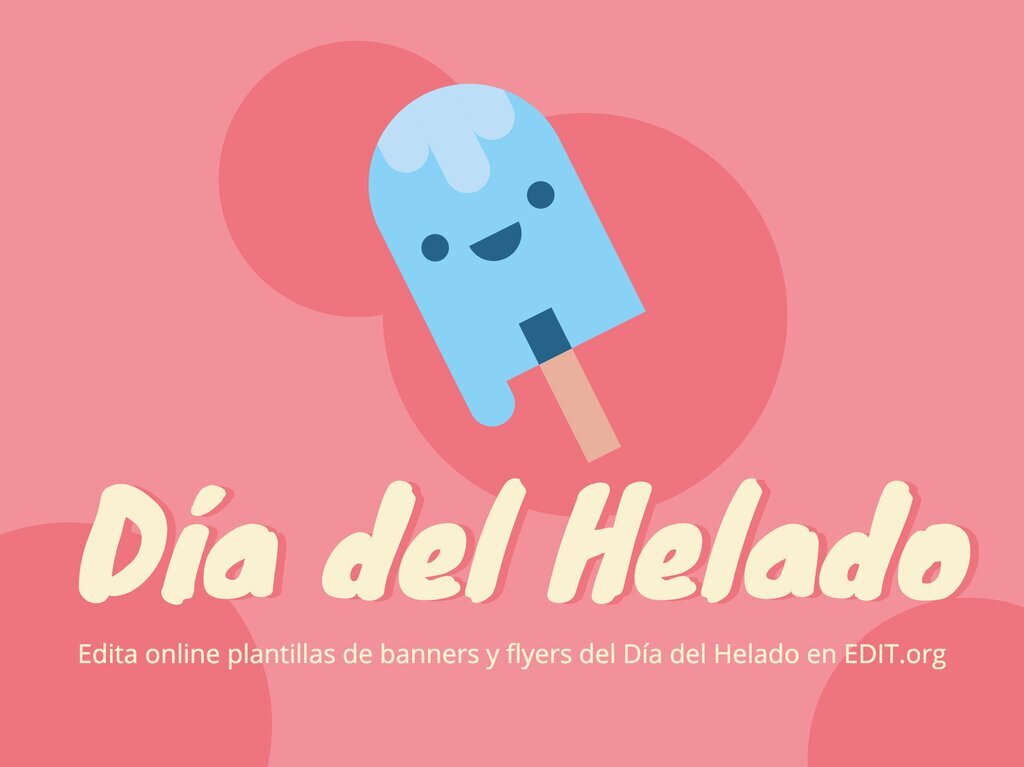Diseña pósters del Día del Helado gratis online
