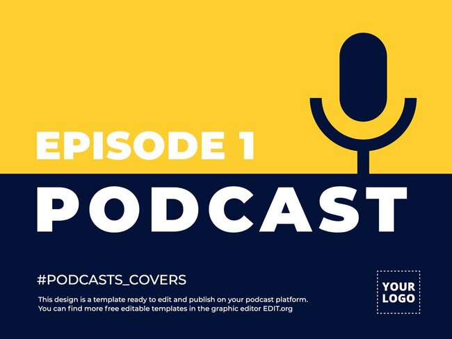 Podcast Covers to Edit Online