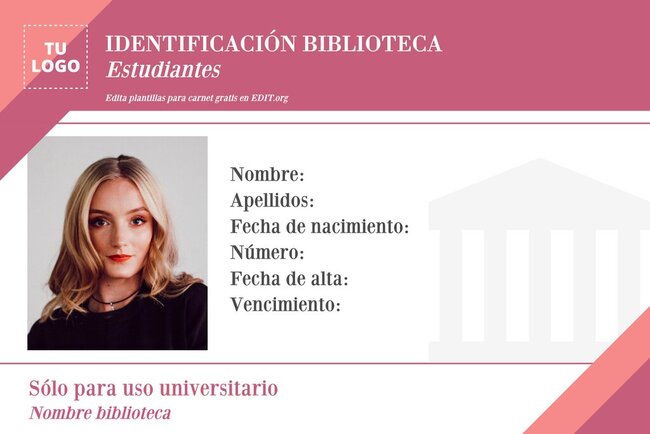 Tarjetas de identificación para editar online