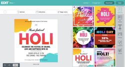 Promotional Holi Flyer Templates