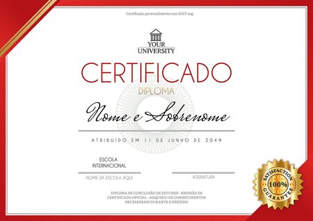 Diploma grátis e modelos de certificado