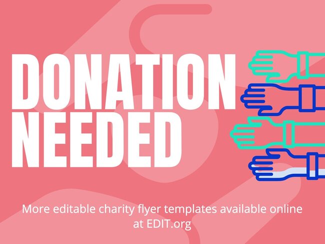 Editable fundraising flyer templates