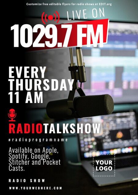 Radio Show Flyer Templates to Customize Online