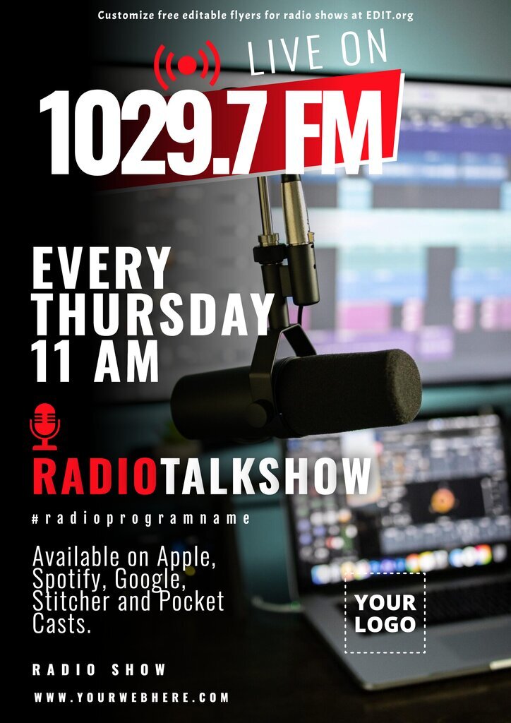 Radio Show Flyer Templates To Customize Online Radio Show Flyer Templates To Customize Online