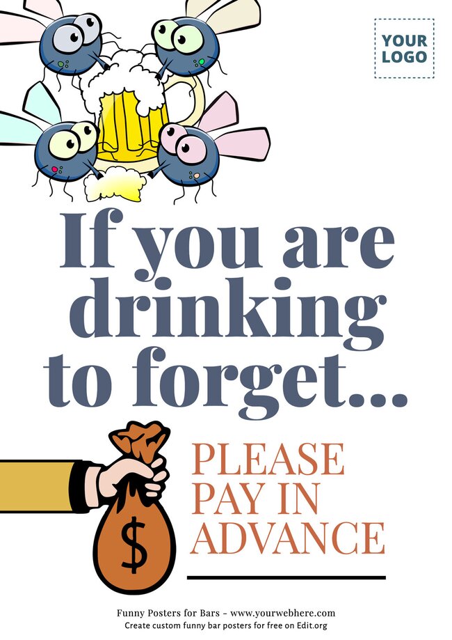 Creative Funny Bar Signs to Customize Online