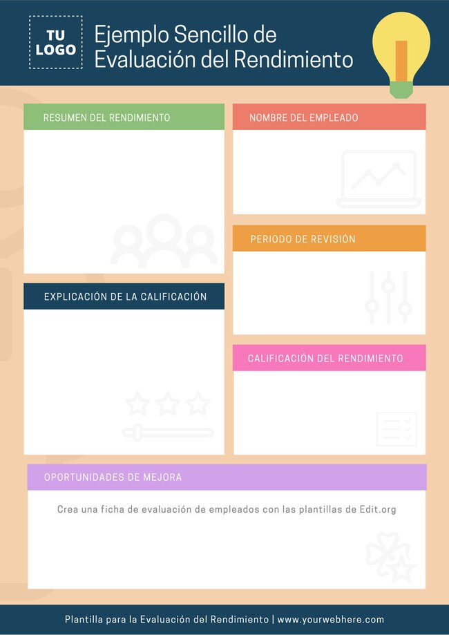 Crea un Formulario de Evaluación del Desempeño