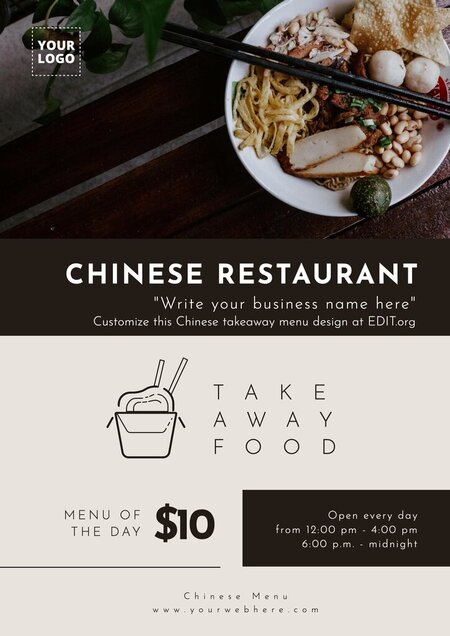 Make a Chinese Restaurant Menu Design Online