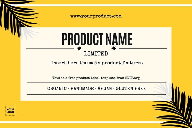 Editable label templates online