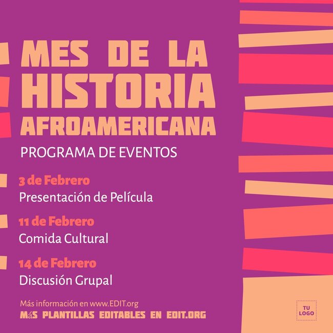 Plantillas del Mes de la Historia Afroamericana editables