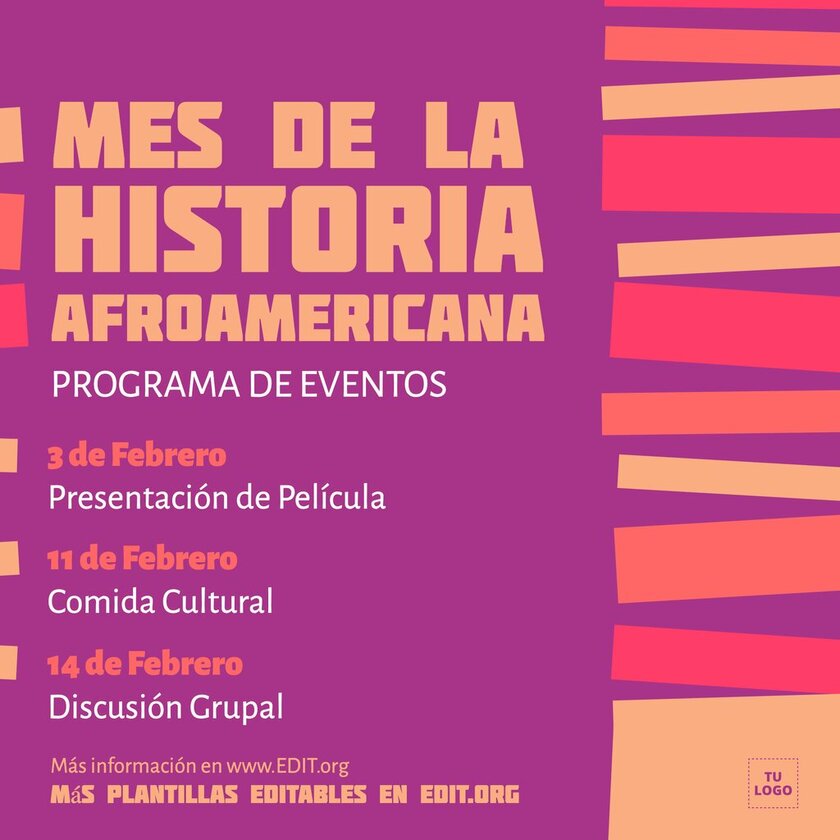 Plantillas del Mes de la Historia Afroamericana editables