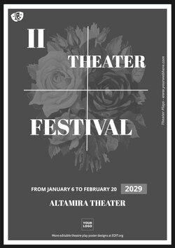 Make a custom Theater Play poster online