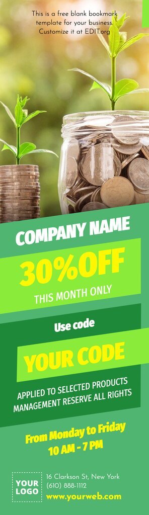 Free bookmark templates online