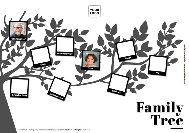 Editable Free Family Chart Templates