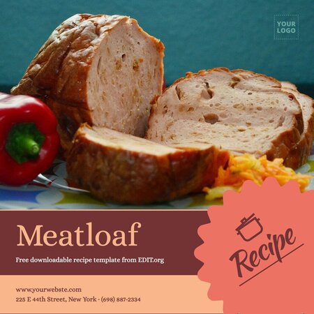 Editable Cooking Recipes Templates