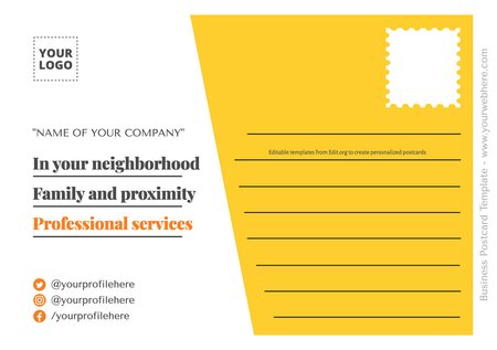 Free Editable Postcard Templates to Customize