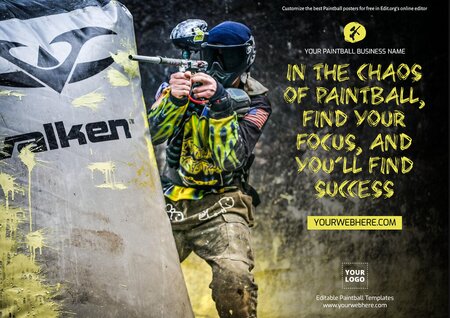 Free Paintball Party Templates to Customize