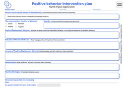 Classroom Behavior Management Plan Examples