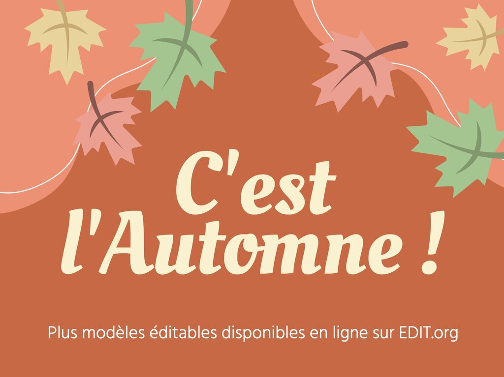 Modèles modifiables de bannières de bienvenue pour l'automne