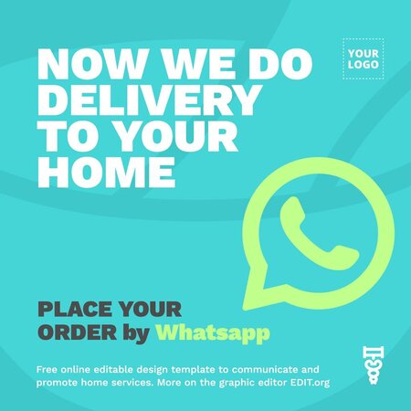 Home delivery poster design templates