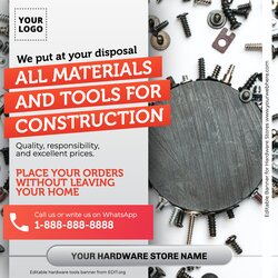 Customize Hardware Store Flyer Templates Online