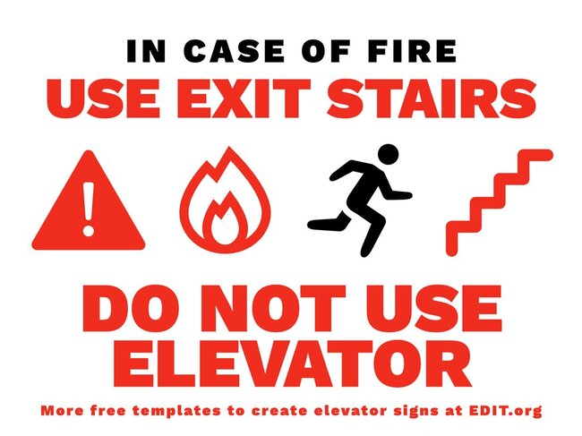 Lifts and Freight Elevator Poster Templates